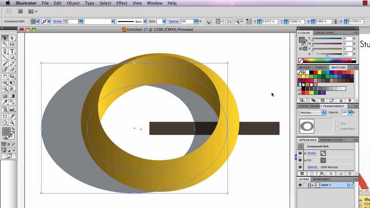 Illustrator Compound Path Ring YouTube Illustrator Compound Path Ring YouTube