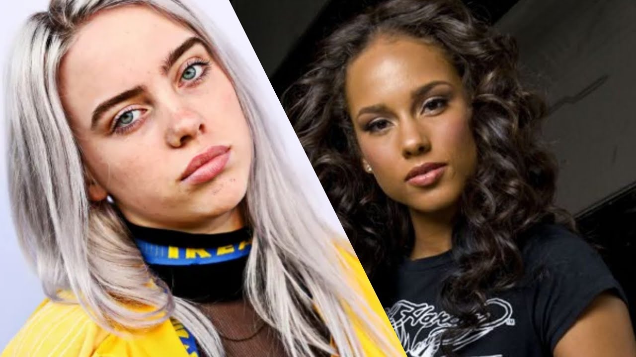 Billie Eilish & Alicia Keys - Ocean Eyes (remix with lyrics) - YouTube