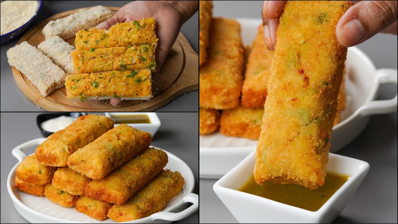 Super Tasty Snacks Made With Leftover Bread | Bread Aloo Finger | Bread ...