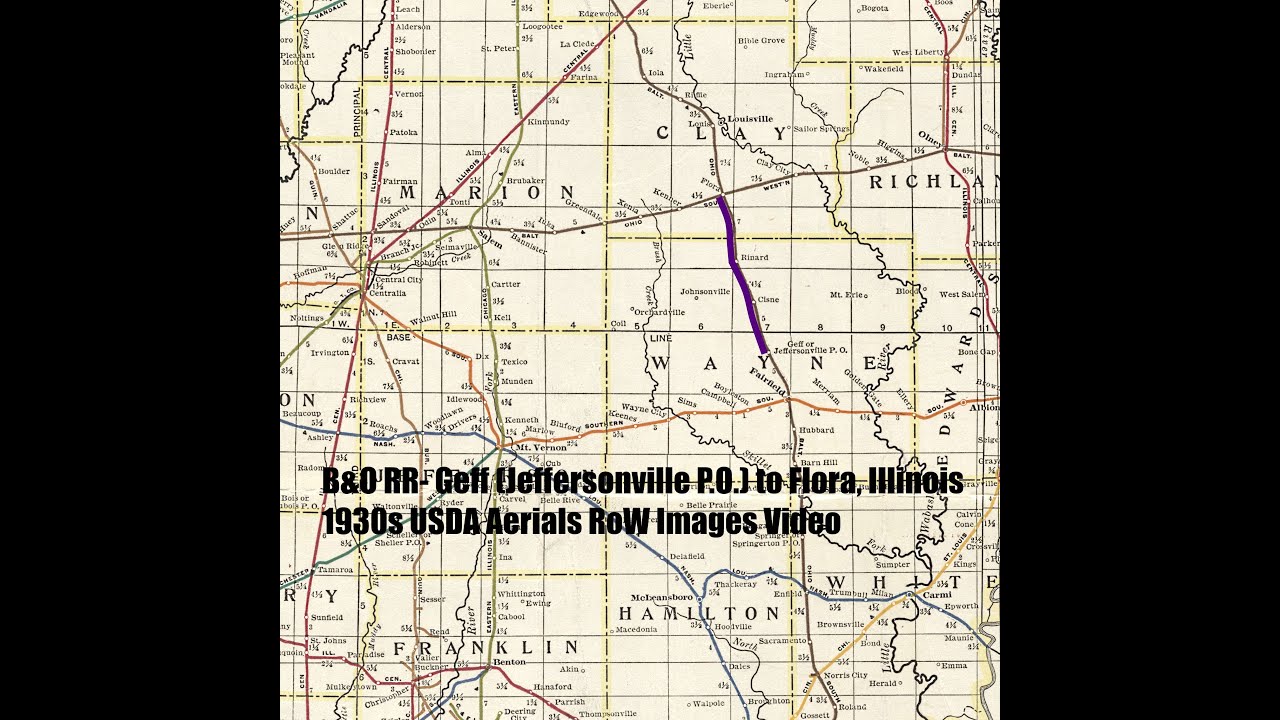 Baltimore & Ohio RR Springfield (ILL) Subdivision- Geff to Flora, IL ...