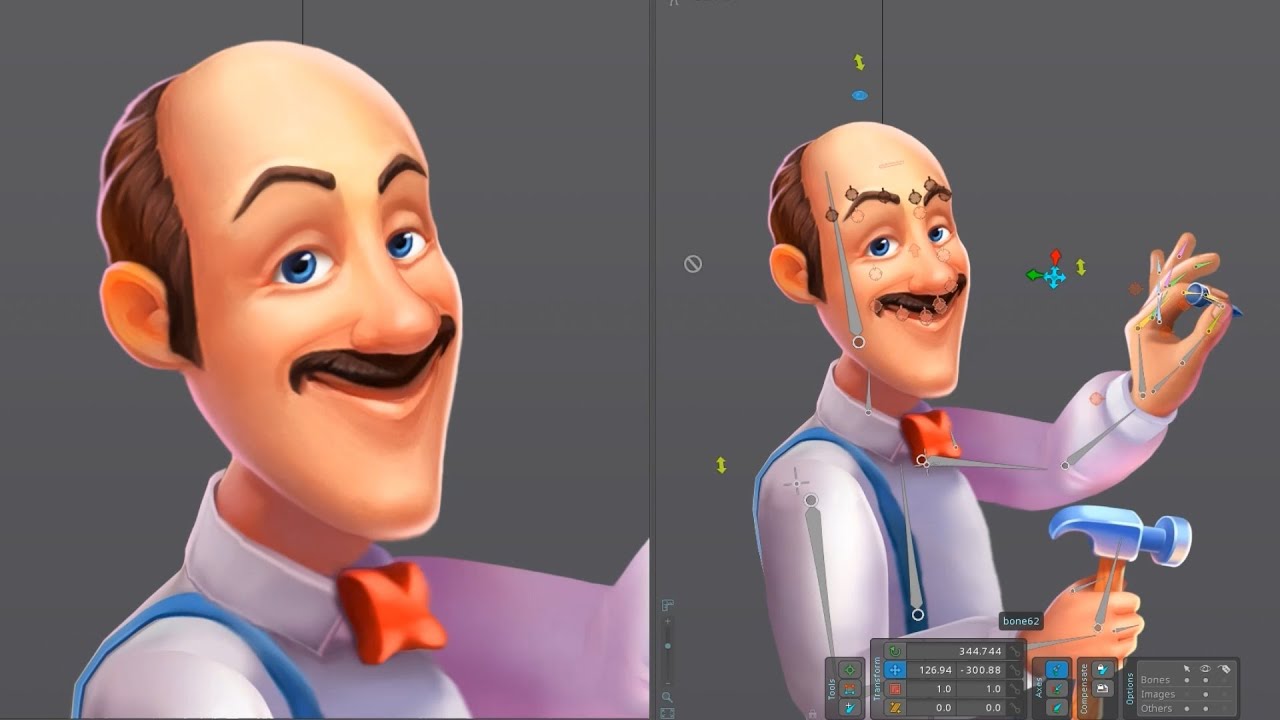 Spine 2D Character Animation - YouTube