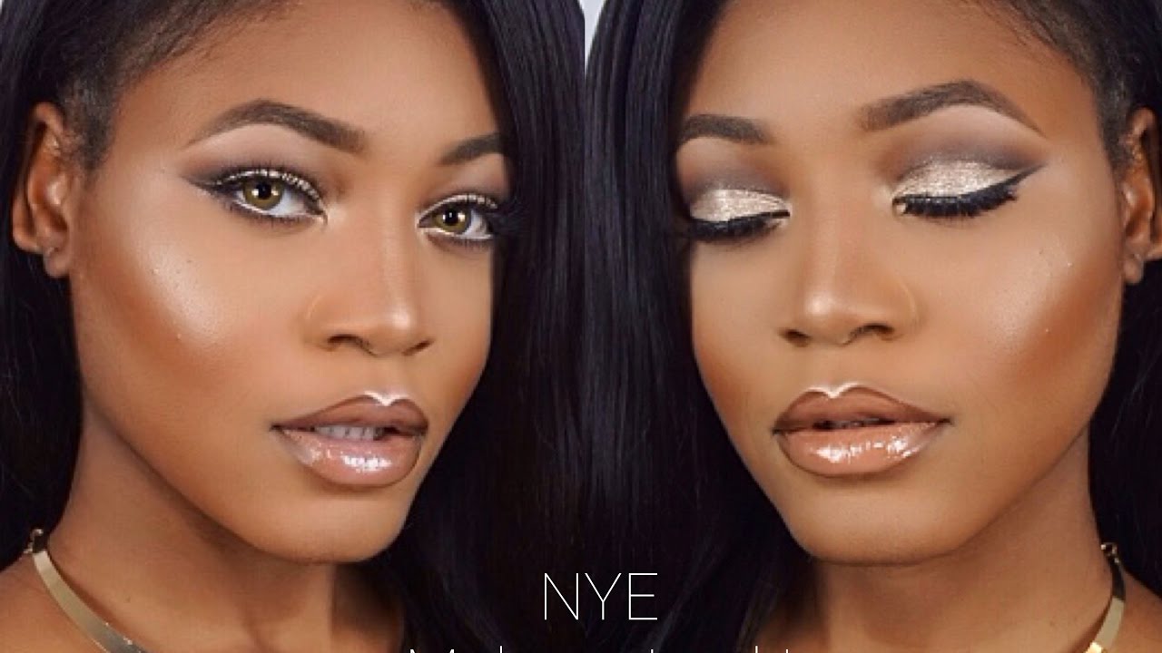 Simple Cut-Crease New Year's Eve Makeup! | Beauty With Vee ♡ - YouTube