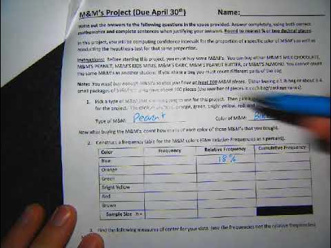 M&Ms Project Overview - YouTube