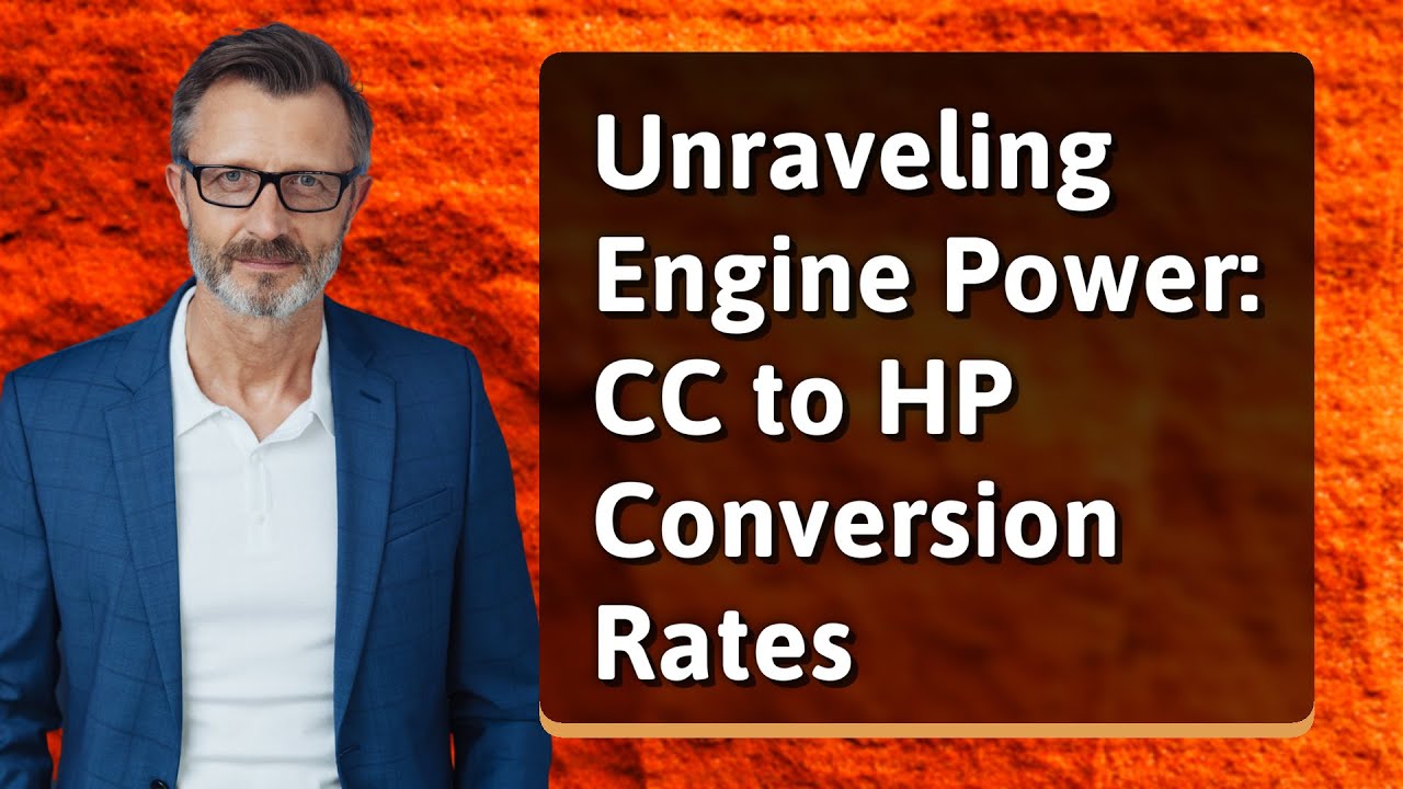 Unraveling Engine Power: CC to HP Conversion Rates - YouTube