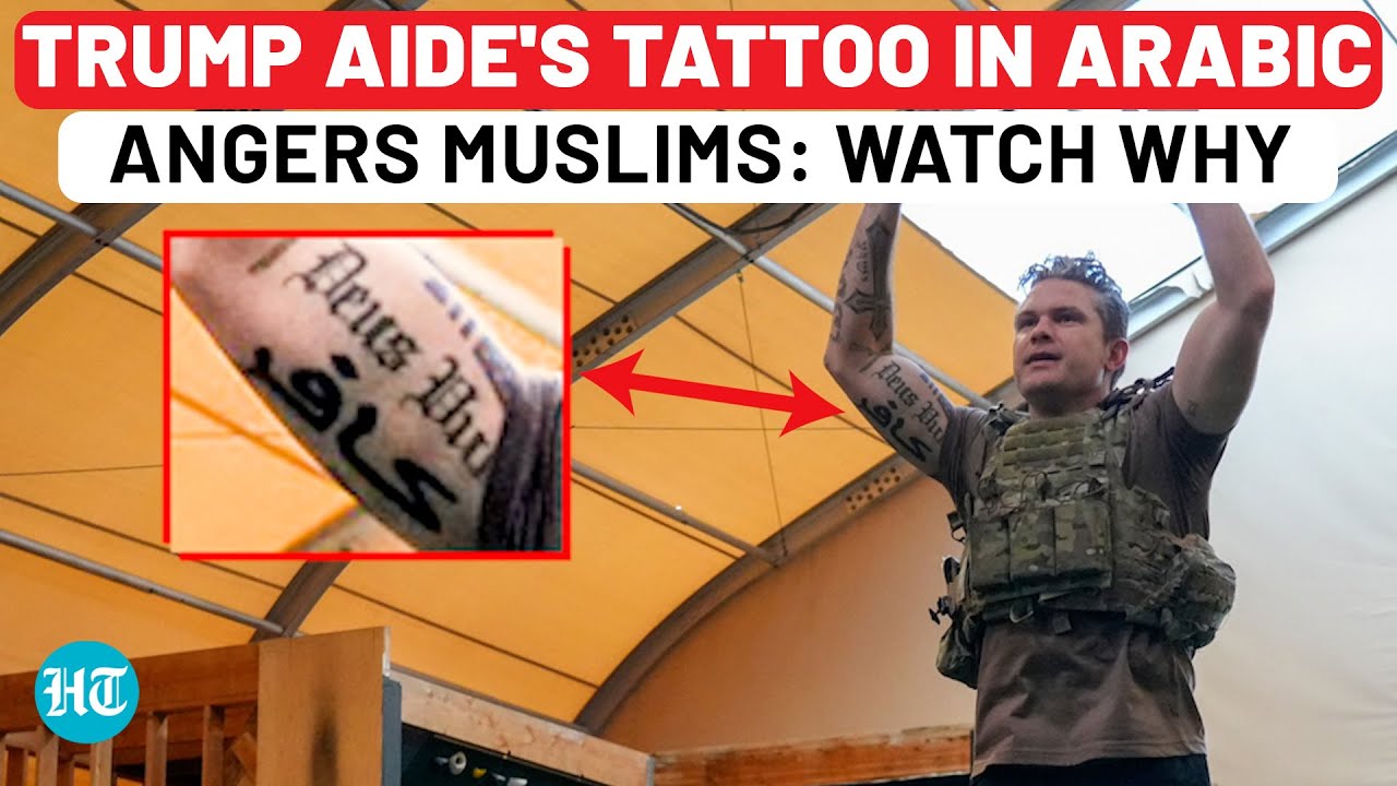 Trump Aide Hegseth's Arabic Tattoo Angers Muslims: Watch Why| 'Kafir ...