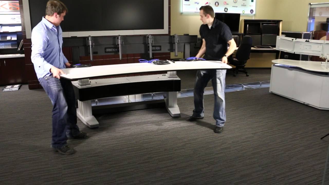 Attaching the Experion Orion Console work surface - YouTube
