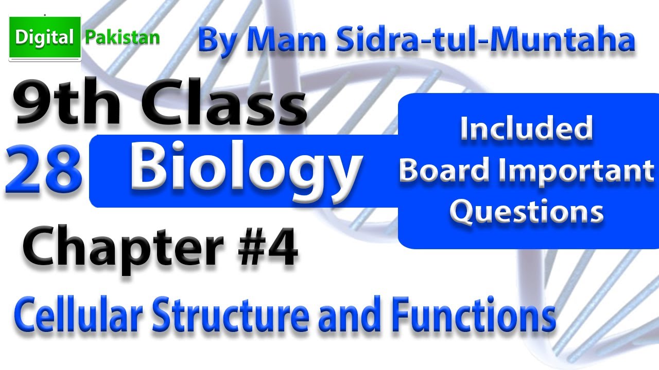 9th Class Biology | Cellular structures and Functions | Biology Chapter ...