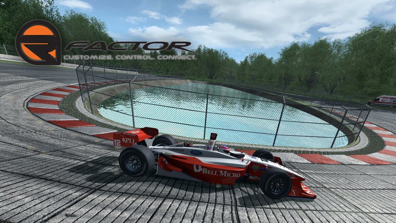 Champ Car 2006 in rFactor | Hope Racetrack with X360 Controller - YouTube