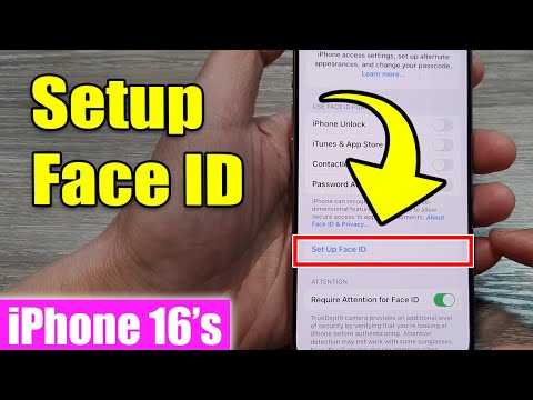 iPhone 16/16 Pro Max: How to Setup Face ID - YouTube