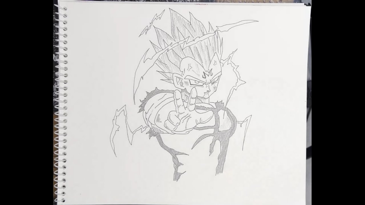 How to Draw Majin Vegeta 🔥- Dragon ball z|| Easy step-by-step Drawing ...