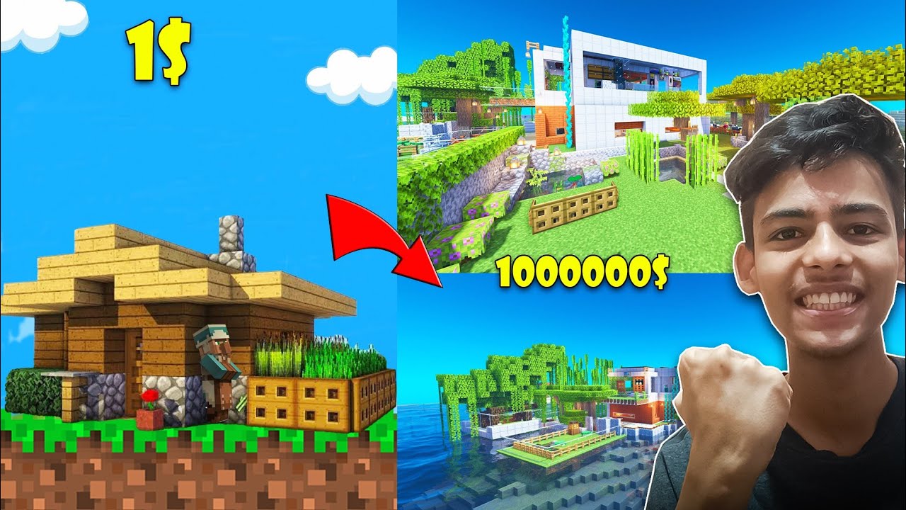 I UPGRADED MY OLD HOUSE INTO A BIG LUXURIOUS HOUSE 🐱 | MINECRAFT HOUSE ...