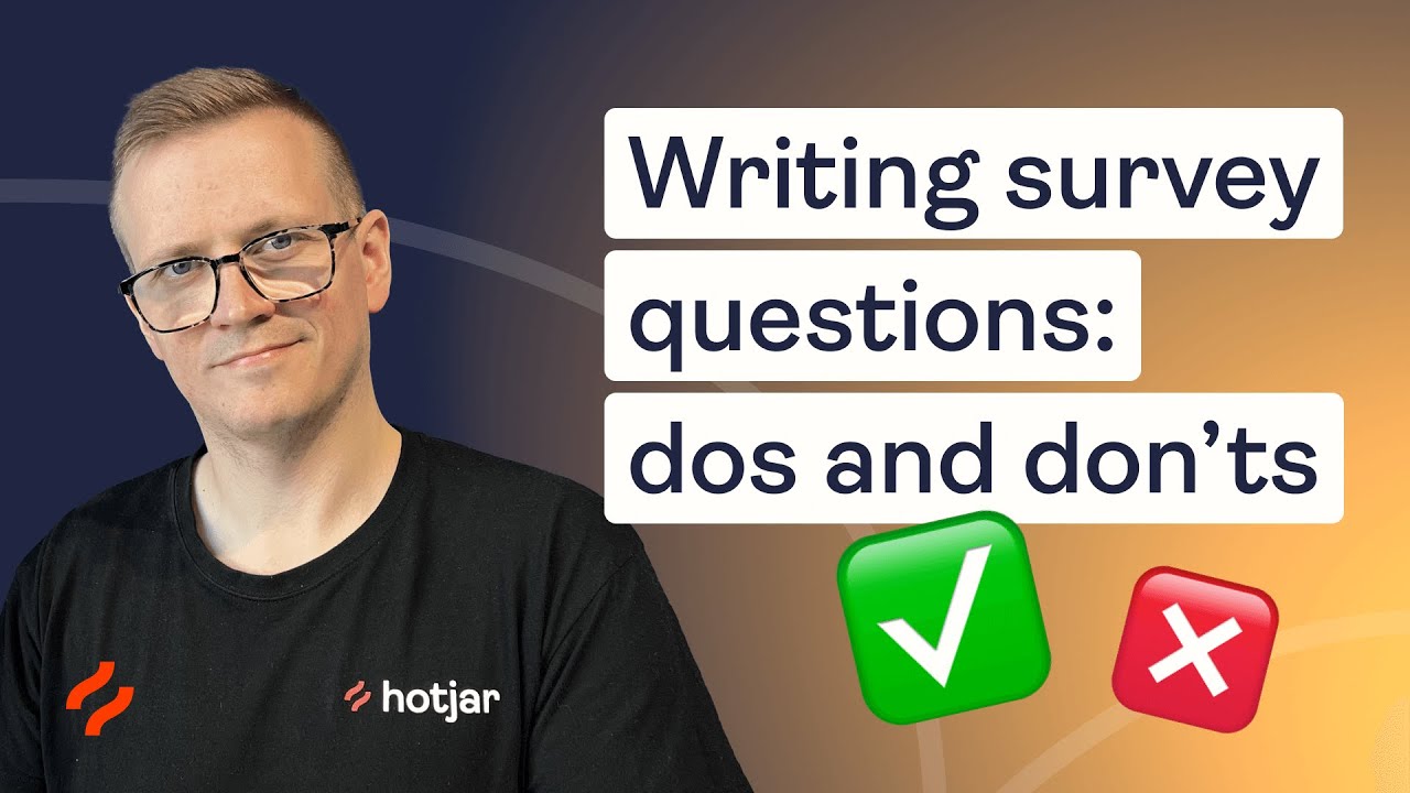 Writing survey questions: dos and don'ts - YouTube