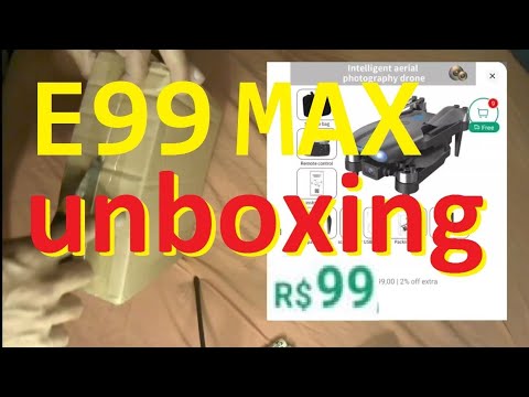 novo E99 MAX unboxing ( drone brushless ) - YouTube