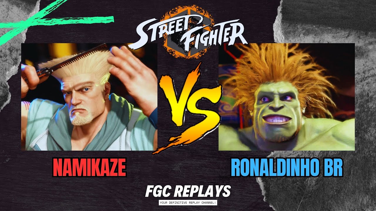 Sf6 π₯ Namikaze Guile Vs Ronaldinhobr Blanka π₯ Street Fighter 6