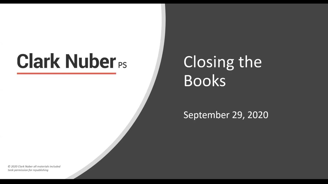 Month End QuickBooks Closing Processing - YouTube