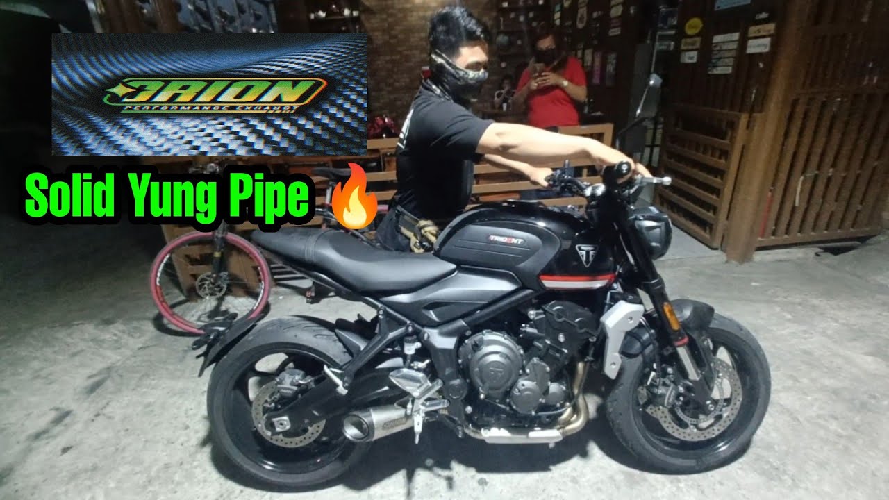 Install Orion Pipe Triumph Trident 660 🔥 - YouTube