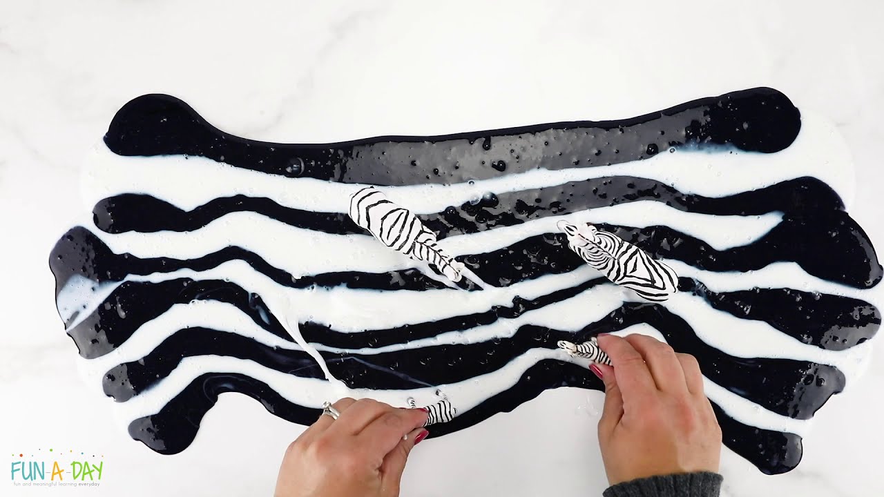 Zebra Slime - YouTube