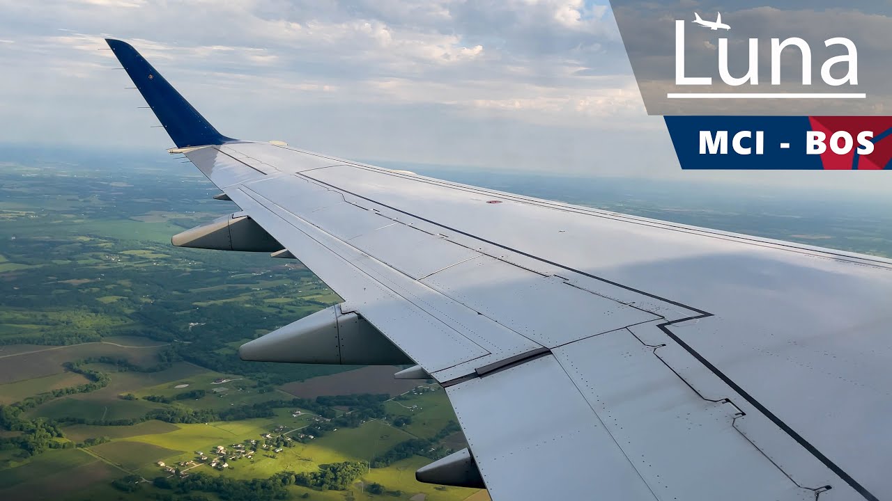 Delta Connection Embraer E175 Flight From Kansas City to Boston - YouTube