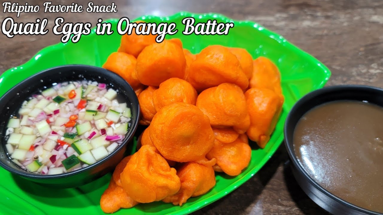 Kwek kwek: Fried Quail Eggs in Orange Batter | A Popular Filipino ...