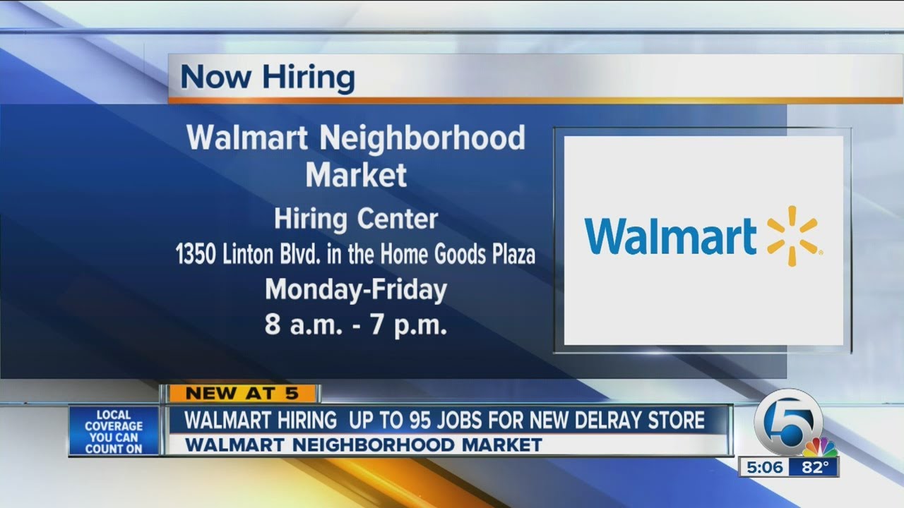 Walmart hiring up to 95 jobs - YouTube