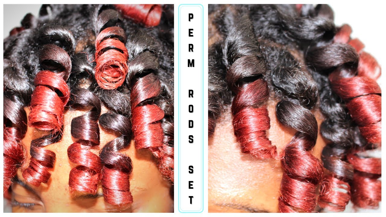 Corkscrew curls! BEST WAY TO DO YOUR PERM ROD SET! - YouTube