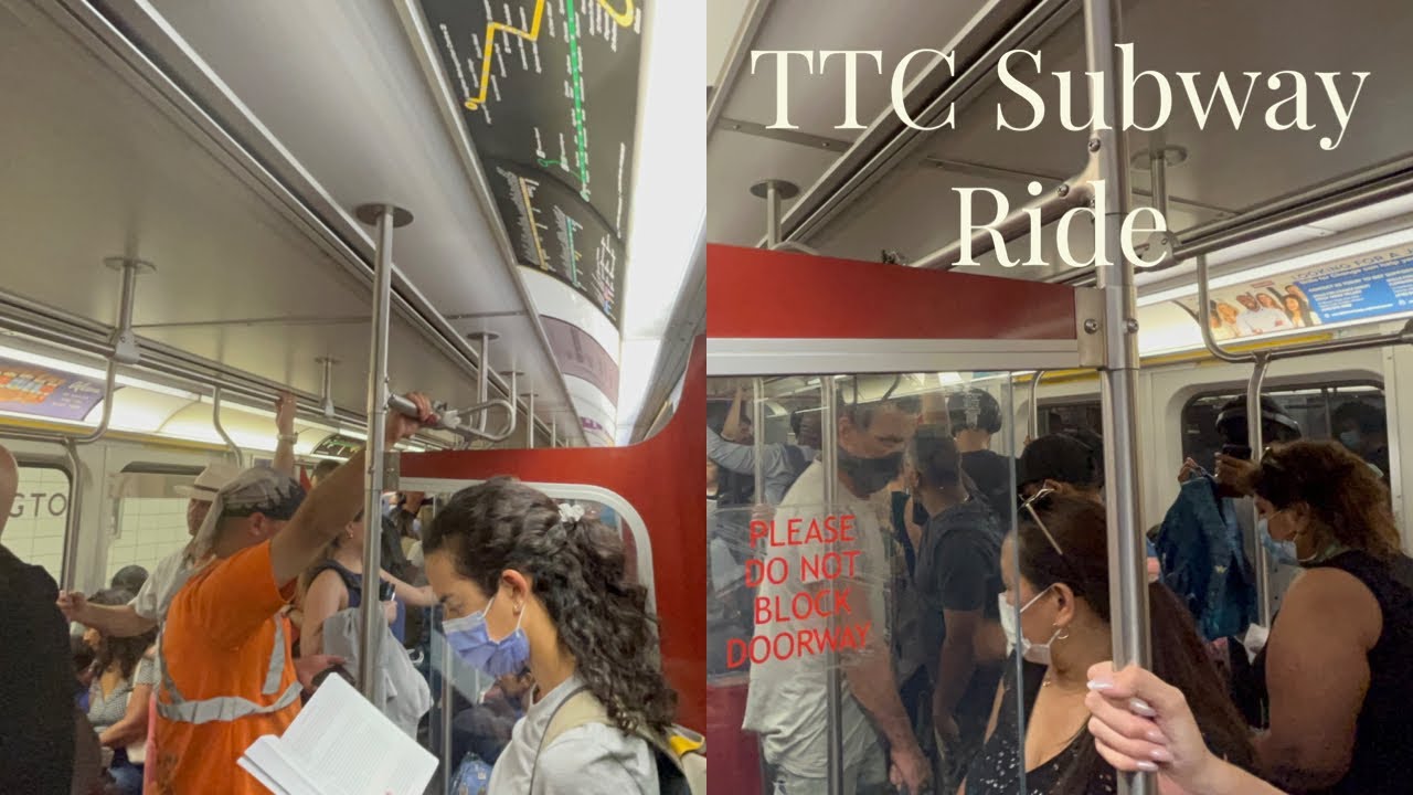 Toronto TTC Bloor-Danforth Subway Train Ride at Rush Hour 8/10/2022 ...