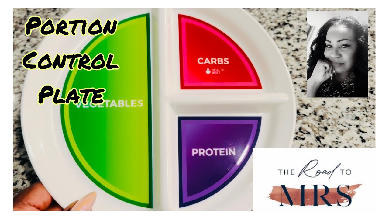 GREAT AMAZON FIND~PORTION CONTROL PLATES - YouTube