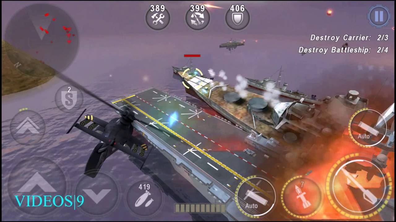 GUNSHIP BATTLE : Fleet Attack - DUKE Comanche - YouTube