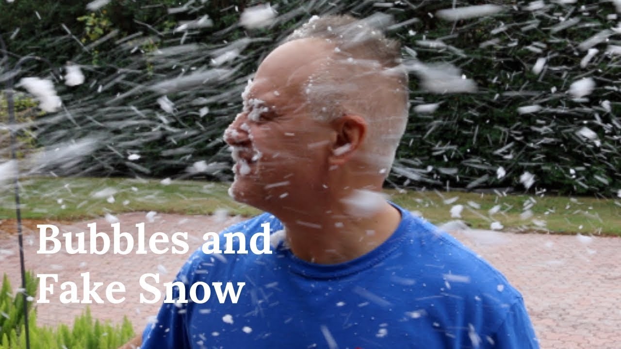 Bubbles and Fake Snow - YouTube