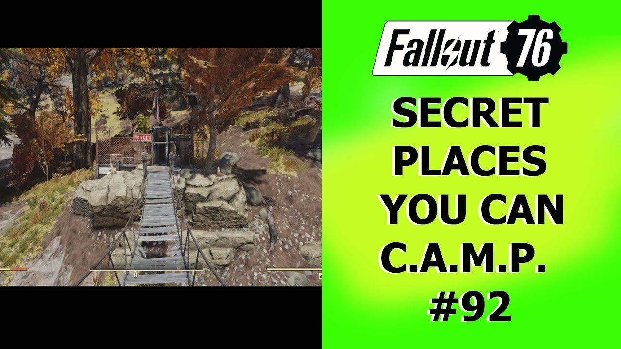 Fallout 76 Secret Places you can CAMP #92 - YouTube