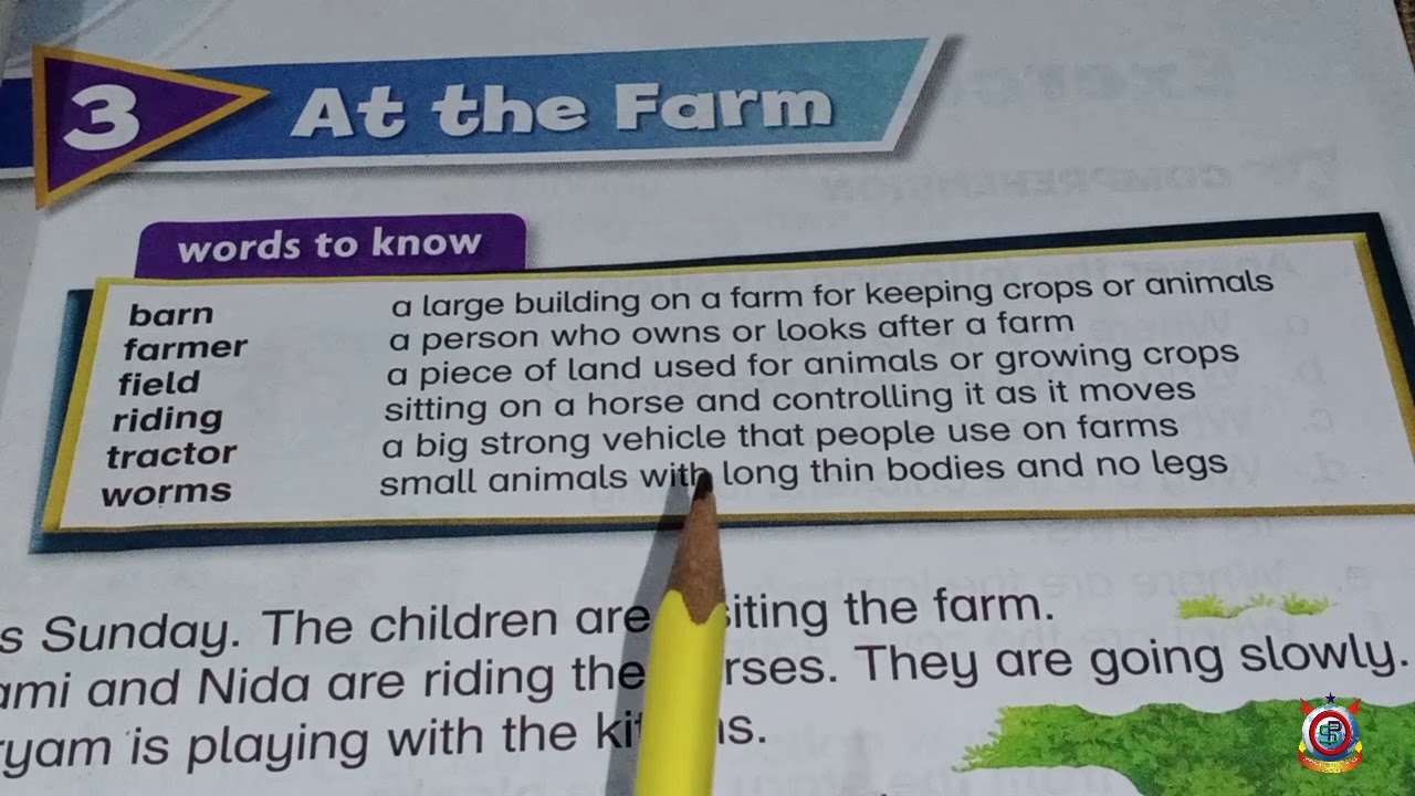 Class One English Lecture 12 At the Farm Reading - YouTube