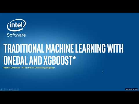 Tutorial: Traditional Machine Learning with oneDAL and XGBoost* - YouTube