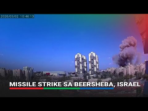 CCTV captures Iranian missile strike on Beersheba | ABS-CBN News