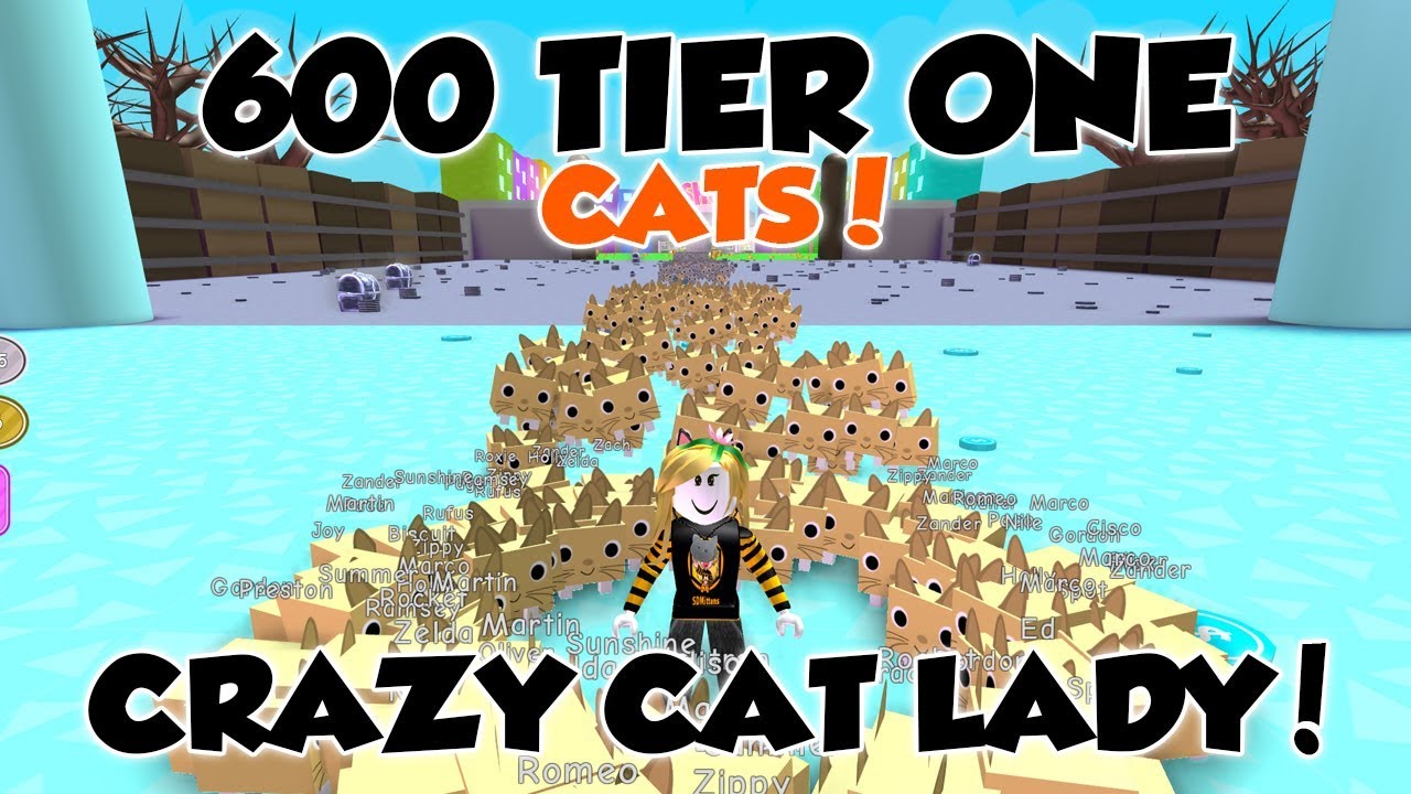 [600 CATS!] CRAZY CAT LADY!! - Pet Simulator - YouTube