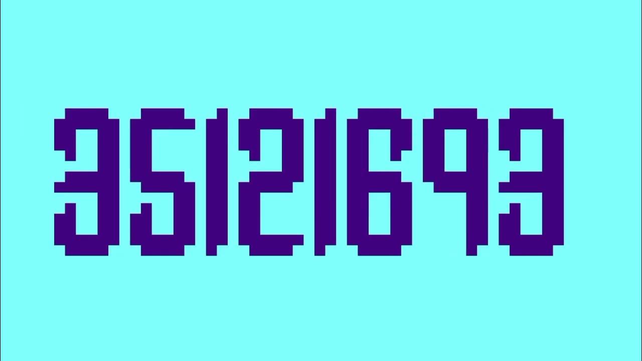 Colorful Numbers 1 to 100,000,000 - YouTube