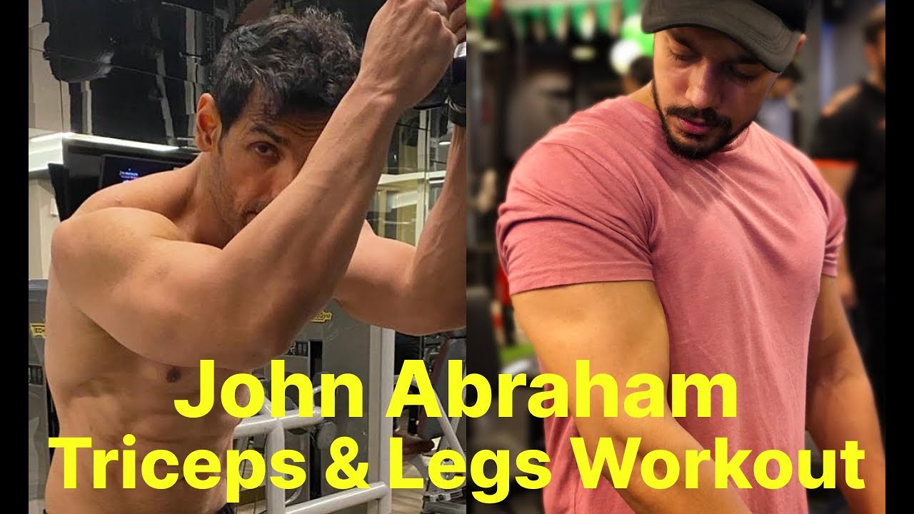 John Abraham Triceps & Leg Workout Routine - YouTube