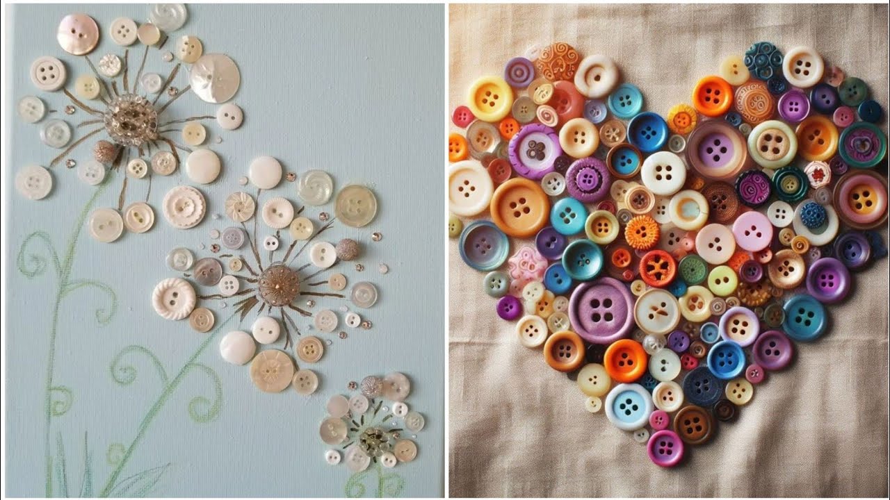 100+ Outstanding and unique button craft ideas #trending #artandcraft # ...