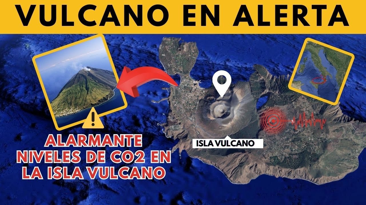 Isla Vulcano EN ITALIA en ALERTA MÁXIMA - ALARMANTE Niveles de CO2 en ...
