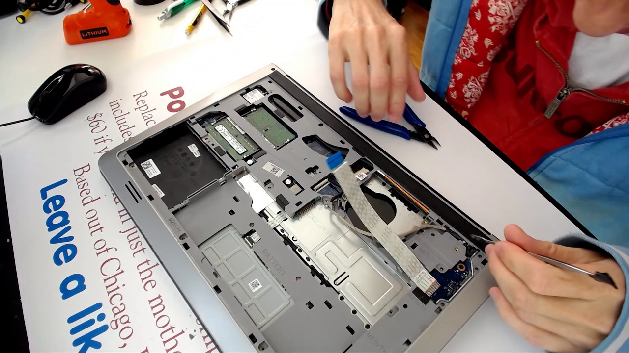 Dell Inspiron 15 5000 Series P39F Laptop Disassembly Charge Port Repair dell-inspiron-15-5000-series-p39f-laptop-disassembly-charge-port-repair