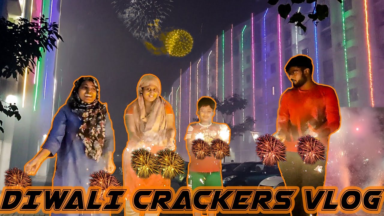 Siblings Diwali Crackers Day Vlog | A Day Crackers With Family | Diwali ...