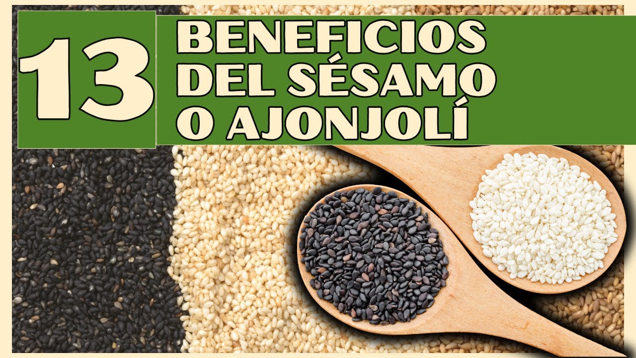 SEMILLAS DE SÉSAMO o AJONJOLÍ | BENEFICIOS y PROPIEDADES del SESAMO ...