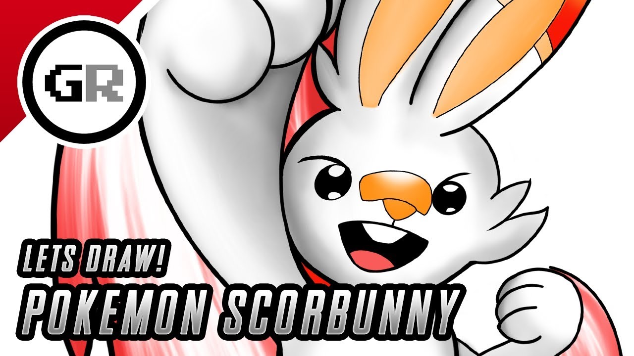 Lets Draw! Pokemon Scorbunny | GameRelated - YouTube