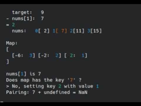 Challenge sum two numbers from array to add to target - YouTube