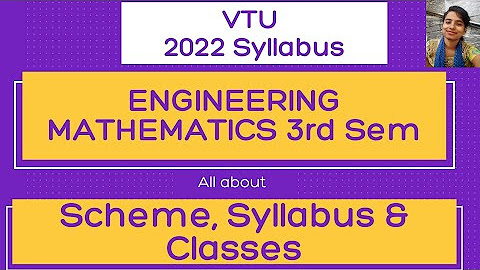 3rd Sem -Engineering Mathematics 2022 Scheme VTU - YouTube