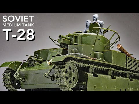 SOVIET MEDIUM TANK T-28 - Part 1 - 1/35 ZVEZDA - [ model building ]