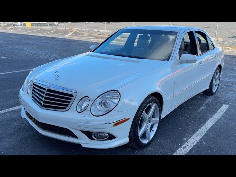 22k mile 2009 Mercedes Benz E550 Walk Around and POV Drive - YouTube