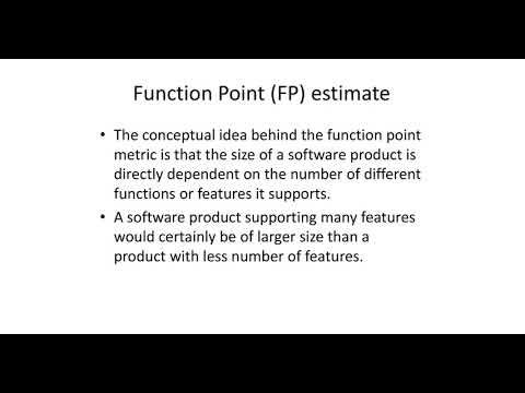 Function Point (FP) based Estimation Part 1 - YouTube