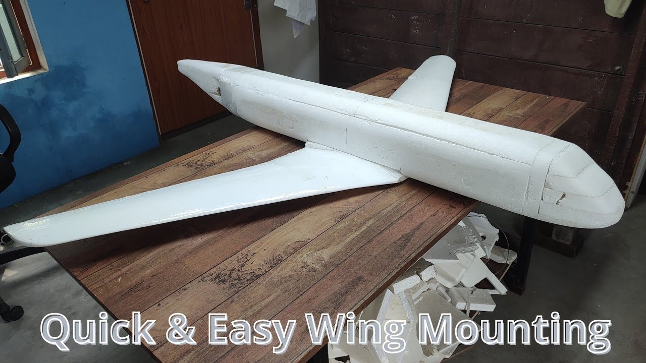 Step-by-Step Wing Installation for RC Airbus A320 Fuselage - YouTube