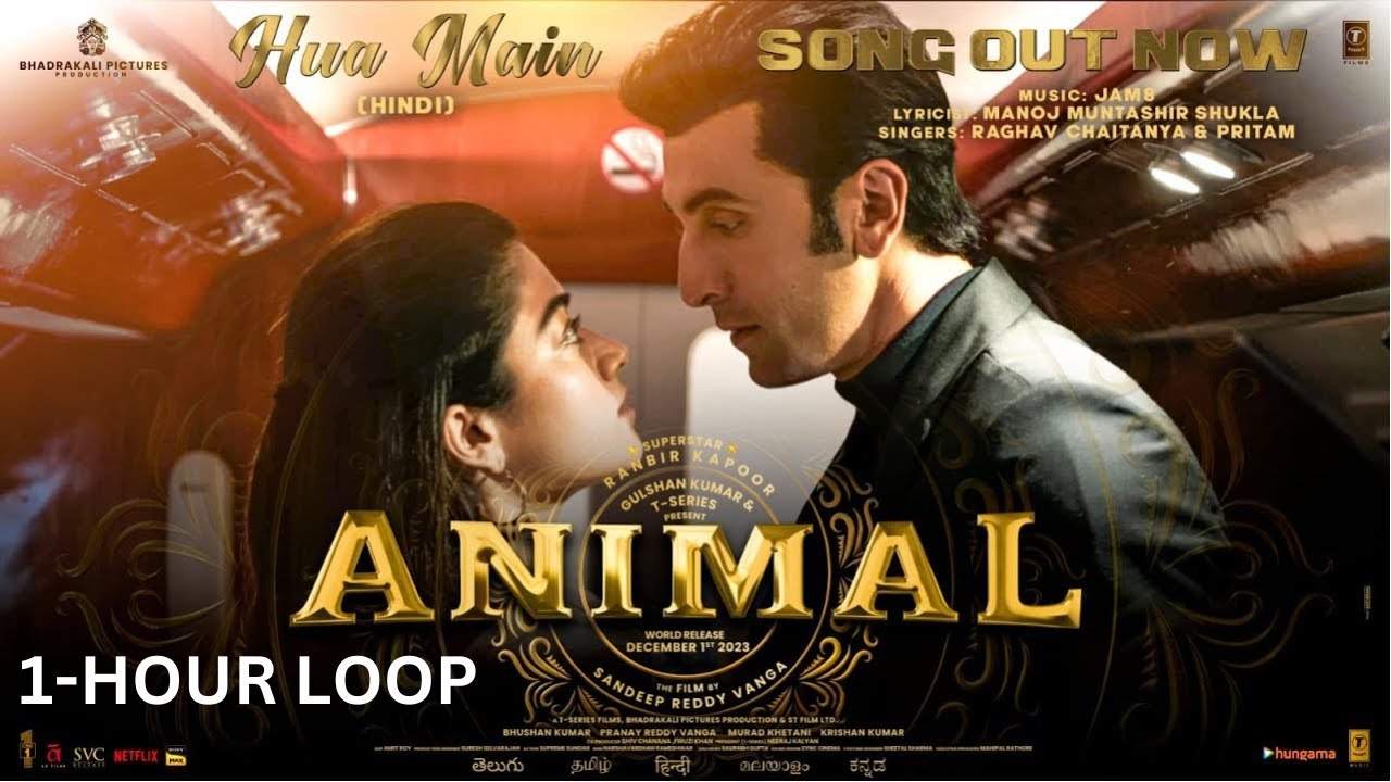 ANIMAL: HUA MAIN- 1 Hour Loop | Ranbir Kapoor | Rashmika M | Sandeep V | Raghav,Manoj M ...