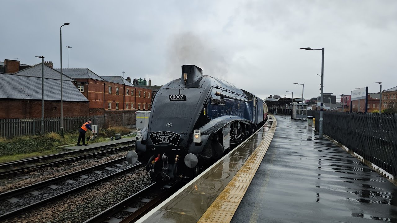 Trains at Middlesbrough | Featuring Sir Nigel Gresley A4 60007 ...